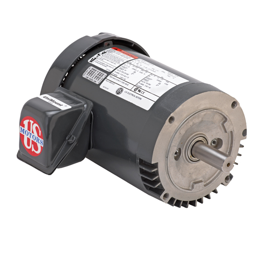 U1P1DCR, 1HP, 3600 RPM, 208-230/460V, 56C frame, C-face footless ...